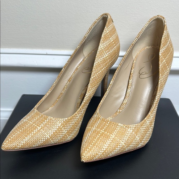 Sam Edelman | Shoes | Sam Edelman Hazel Pointed Toe Pump Natural Multi ...